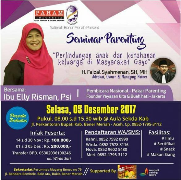 Elly Risman Akan Isi Seminar Parenting Ancaman Kekerasan Seksual pada ...